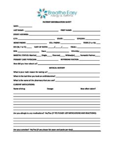 New Pt Packet | Breathe Easy Allergy & Asthma | Allergists | New ...